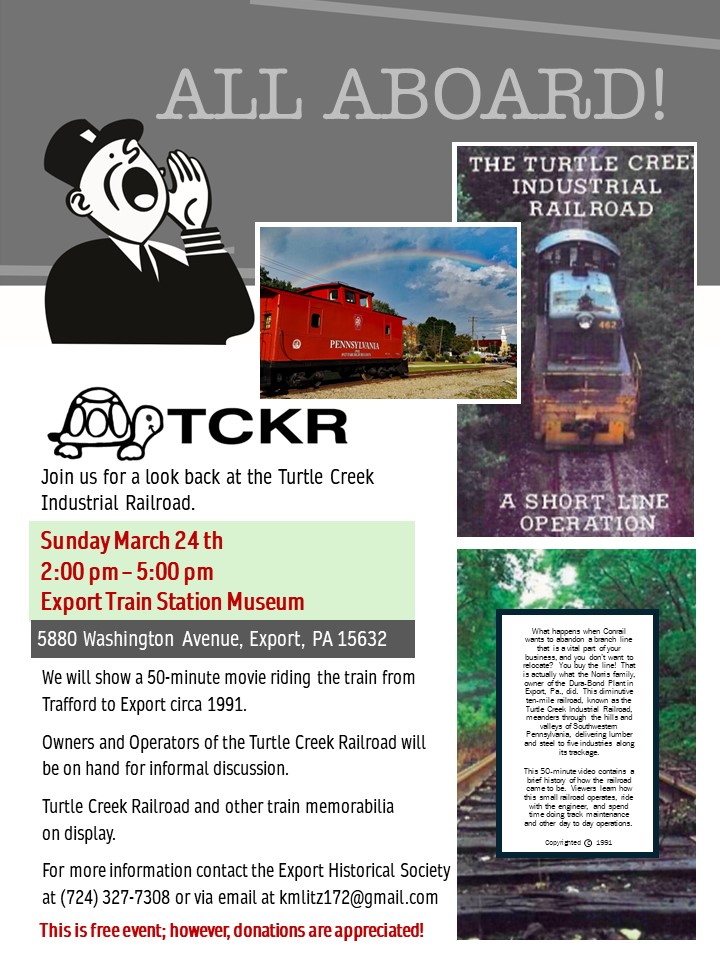 A Look Back at Turtle Creek Industrial Railroad – Westmoreland Heritage